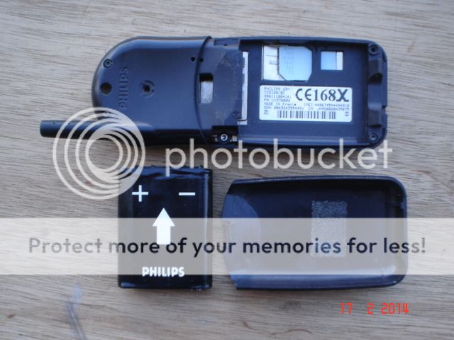 Philips C12 "U" Phone Handset & Battery - Rare Now - Very Used ...